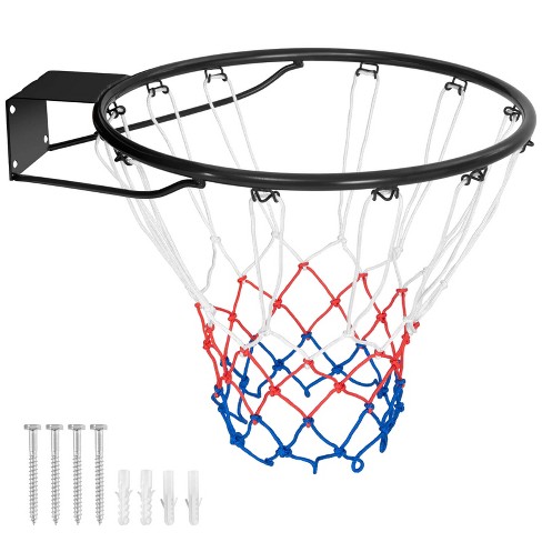 Costway 15'' Basketball Rim Wall Door Mounted Basketball Hoop With All ...