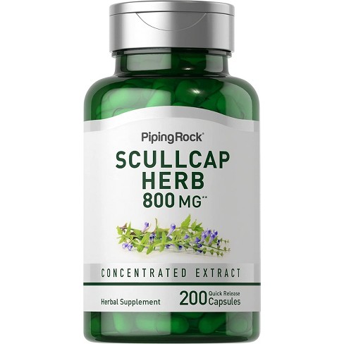 Piping Rock Scullcap Herb 800mg | 200 Capsules : Target