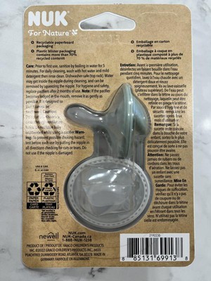 Nuk For Nature Simply Natural Mom-like Pacifier 0-6m - Neutral - 2ct ...