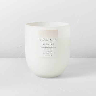 2-wick Reflection Core Frosted Glass Wellness Jar Candle White 24oz ...
