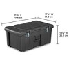 Sterilite Heavy Duty 16 Gallon Portable Plastic Footlocker Storage ...