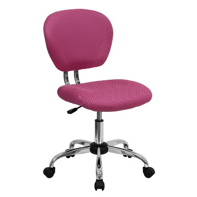 Flash Furniture Aurora Series Mid-back Pink Fabric Task Office Chair ...