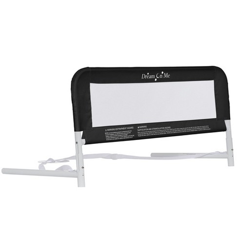 Dream On Me Lightweight Mesh Security Adjustable Bed Rail In Black : Target