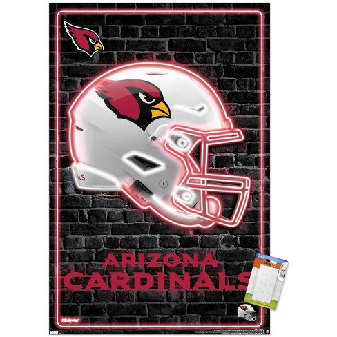 Trends International Nfl Arizona Cardinals - Neon Helmet 23 Unframed ...