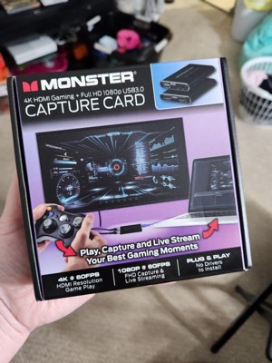 Monster HDMI Capture Card, 4K Full HD 1080P USB 3.0 Audio and Video ...