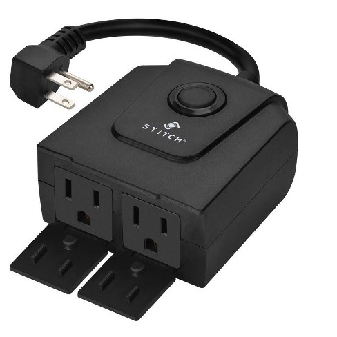 Monoprice Smart Outdoor Plug Ip65 Weather Resistance 2 Individually Controlled Outlets No Hub Required Compatible With Alexa And Google Home Target
