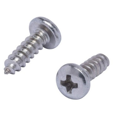 Bolt Dropper No. 4 X 3/8" Stainless Pan Head Phillips Wood Screw ...