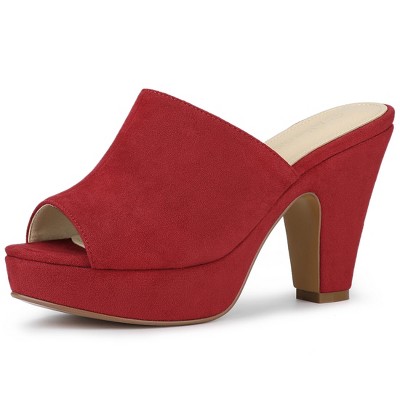 Olivia Miller Women's Jupiter Platform Heels - 10, Red : Target
