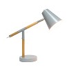 Wooden Pivot Desk Lamp Gray - Simple Designs : Target