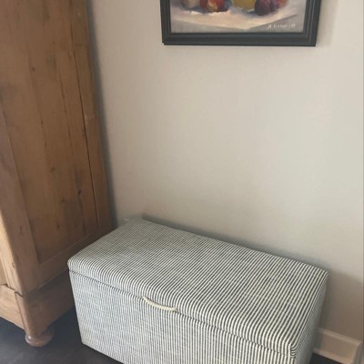 Lynwood Cube Bench Ticking Striped (fa) - Threshold™ Designed With ...