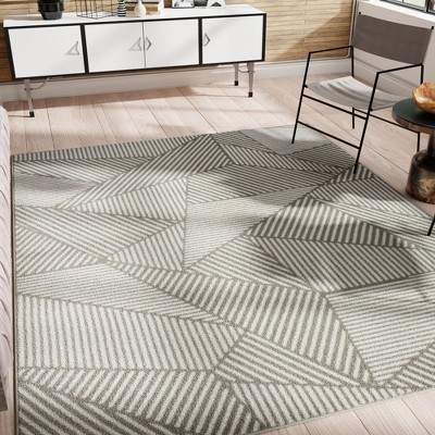 Rugs America Matteo MT15B Contemporary Geometric Area Rug : Target