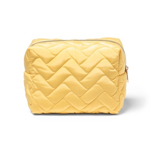 Sonia Kashuk Loaf Makeup Bag Yellow Puffer Target
