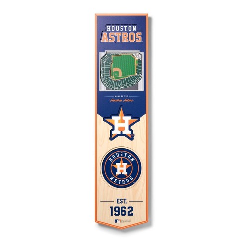 8" X 32" Mlb Houston Astros 3d Stadium Banner : Target