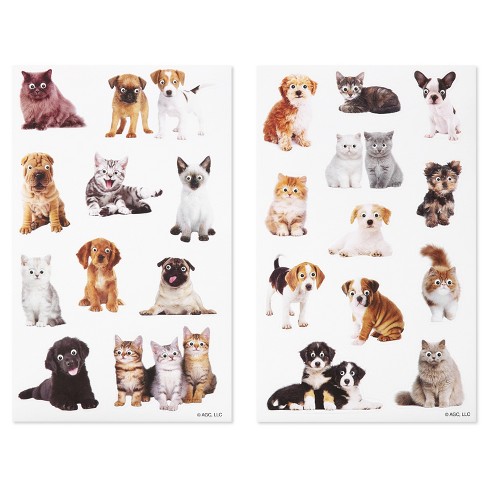 10ct Cute Pet Photos Sticker Pad: Carlton Cards Animal Stickers For ...