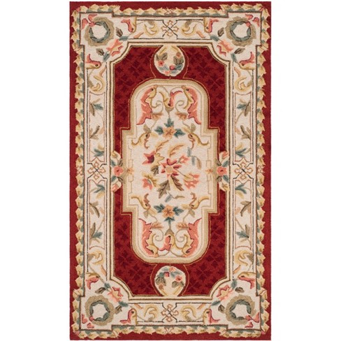 Easy Care Ezc755 Hand Hooked Area Rug - Ivory/red - 3'x5' - Safavieh ...