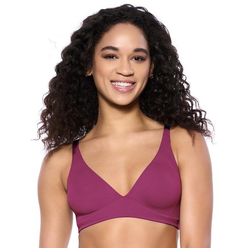 Felina Women's Blissful Comfort Bra | 4-way Stretch (black Lily,small-medium) : Target