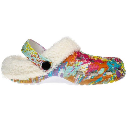 Rampage Girls Printed Clog Waterproof Slippers With Sherpa Lining In A ...