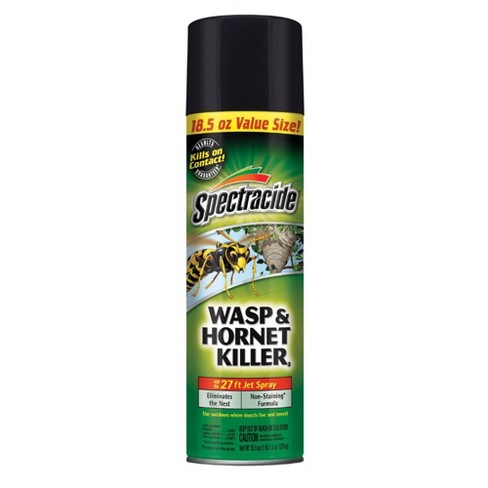 Spectracide 18.5oz Wasp And Hornet Killer Aerosol: Jet Spray, 27ft ...
