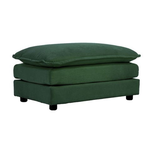 Nicbex Modern 35" Rectangle Ottomans Chenille Footstools With Thick ...