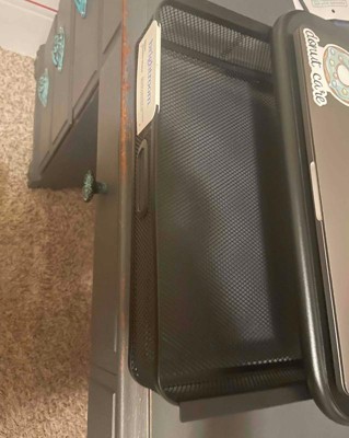 Mesh Monitor Stand With Drawer Black - Brightroom™ : Target