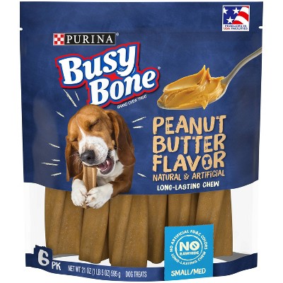 Purina Busy Bone Peanut Butter Flavor Small Medium Long Lasting Chewy ...