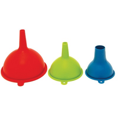 Oxo 3pc Funnel Set Red : Target
