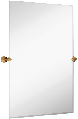 Hamilton Hills 24" X 16" Metal Framed Pivot Mirrors, Adjustable ...
