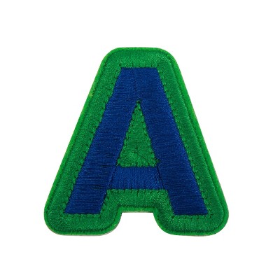Ink & Barrel Self-adhesive Letter A Patch - Blue : Target
