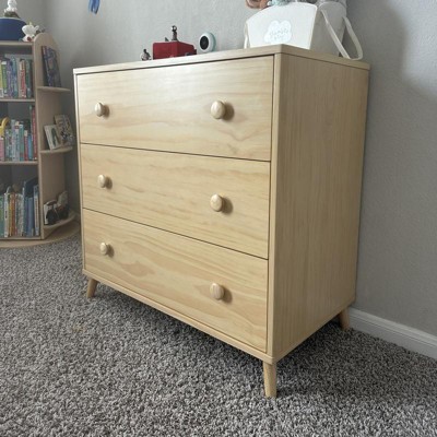 Delta Children Jordan 3 Drawer Dresser With Interlocking Drawers - Natural : Target