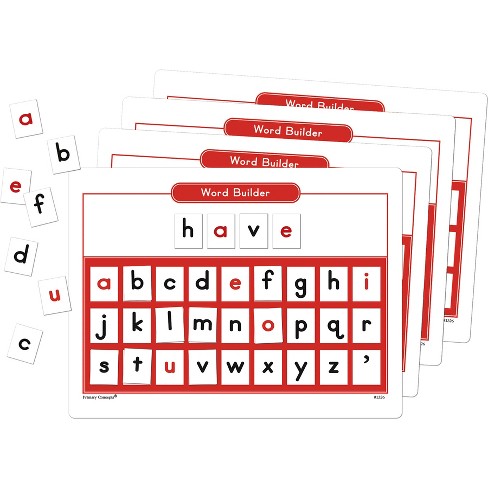Primary Concepts™ Magnetic Word Builder Boards With Magnetic Letters, 4 ...