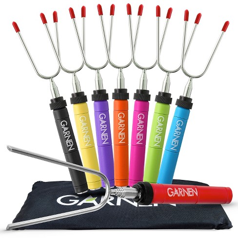 Garnen [fda Certified] 8 Packs Extendable Bbq Marshmallow Roasting ...