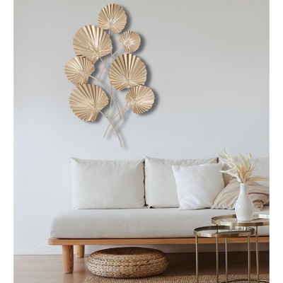 Dahlia Studios Mesa 32 1/4 Wide Gold Cream-washed Disk Wall Art : Target