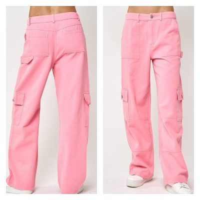 Women's Denim Cargo Jeans - Bluivy : Target