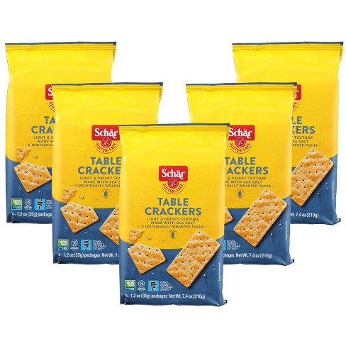 Schar Gluten Free Table Crackers - Case Of 5/7.4 Oz : Target