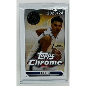 2023-24 Topps Chrome Basketball 4-Card Pack : Target