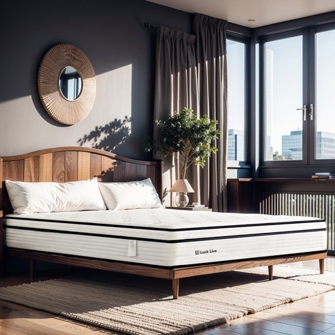 Luck Live 10-inch Hybrid Mattress With Anti-static Breathable Built-in ...