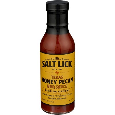 Salt Lick Bbq Sauce Honey Pecan - Case Of 6 - 14 Oz : Target
