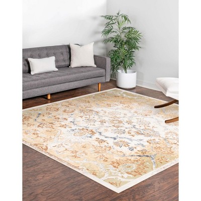 Unique Loom 7' 10 X 7' 10 Square Indoor/outdoor Solid Corn Harvest ...