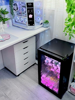 Newair Prismatic Series 85 Can Beverage Refrigerator With Rgb Hexacolor ...