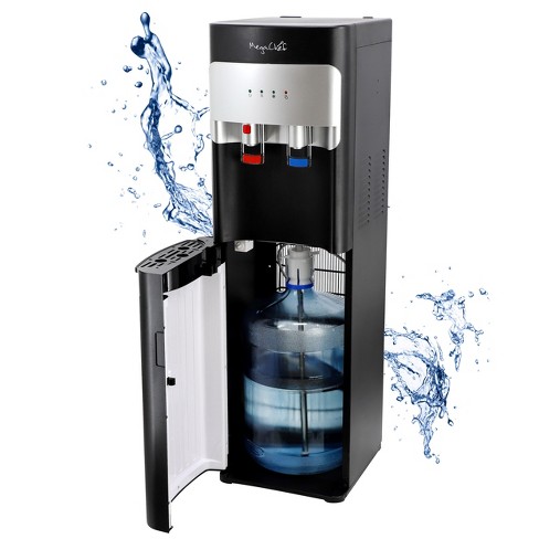 Megachef Bottom Load Hot And Cold Water Dispenser In Black : Target