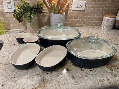 Corningware French Colors 6pc Ceramic Bakeware Set - Cabernet : Target