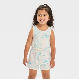 Grayson Mini Toddler Girls' Romper - AOP Purple 18M : Target
