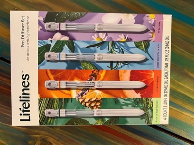 Lifelines 4pk Pen Diffuser Set With Assorted Essential Oil Blends ...