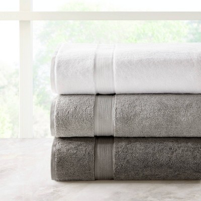 2pc Cotton Bath Sheet Set Silver - Madison Park : Target