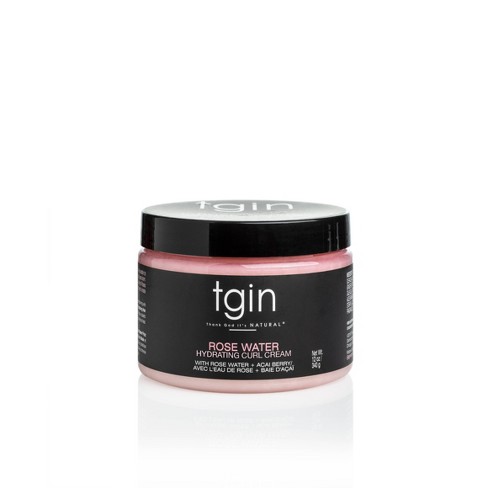 Tgin Rose Water Hydrating Curl Cream - 12 Fl Oz : Target