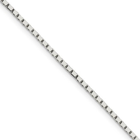 Black Bow Jewelry 1.5mm, Sterling Silver Mirror Box Chain Necklace : Target