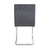 Set 2 17" Ansonia Dining Chairs Gray/chrome - Acme Furniture : Target