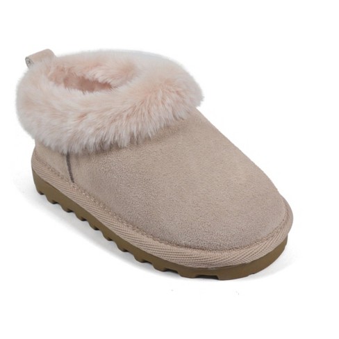 Bearpaw Toddler Asher Suede Slippers - Light Pink, Size 6t : Target