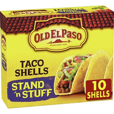 Old El Paso Gluten Free Vegan Stand 'n Stuff Yellow Corn Taco Shells ...