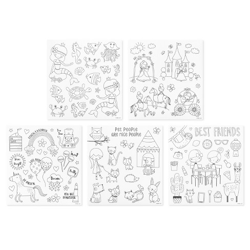 174ct Coloring Princess Sticker Pad: Art & Design Stickers For All Ages ...